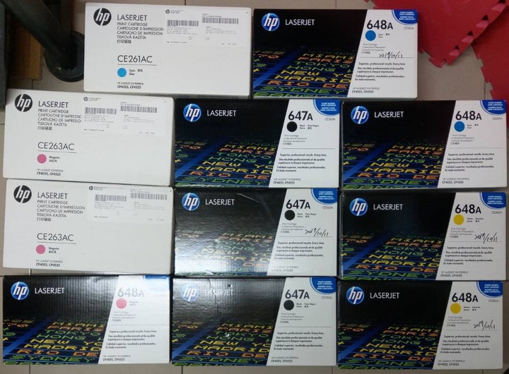 全新碳粉匣HP647A(CE260A)、648A(CE262A)、CE263AC、CE261AC，CP4025、4525 - Mobile01